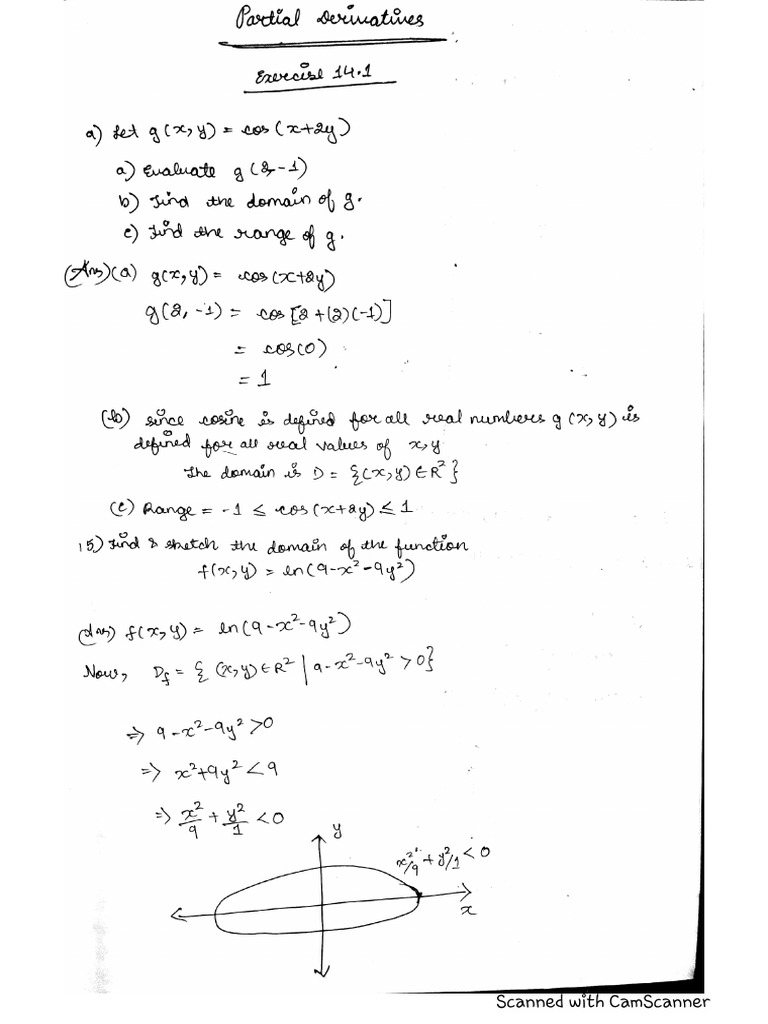 CH 14 Assignment Solutions - Calculus - Notefy | PDF