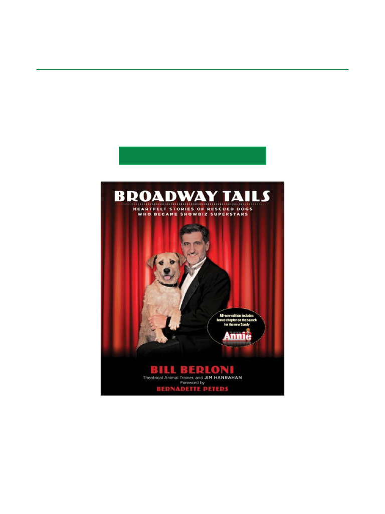 Five Star Broadway Tails Heartfelt Stories of Rescued Dogs Who Became ...