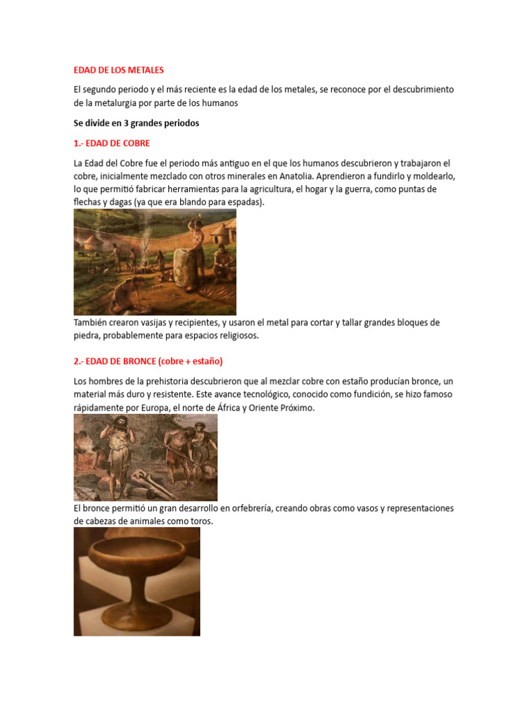 Edad de Los Metales | PDF