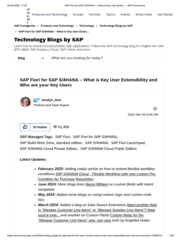 Sap Fiori For Sap S 4hana What Is Key User Extensibility Pdf