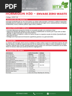 Ficha Tecnica h30 | PDF | Hormigón | Materiales