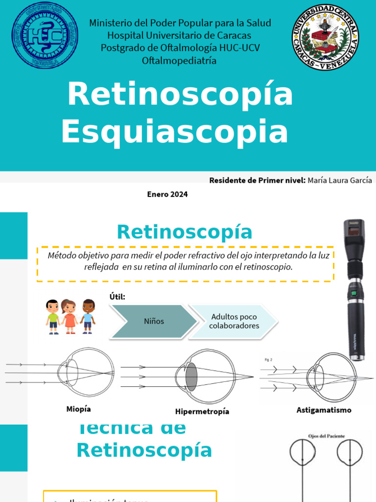 Guía de Retinoscopía y Esquiascopía | PDF | Miopía | Lentes