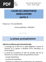 Prise en charge des NVPO postopératoires | PDF | Anesthésie | Risque