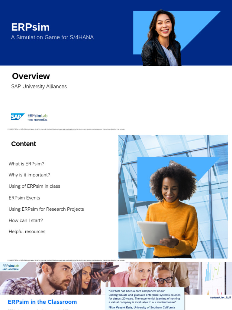 Quick Start Guide - ERPsim | PDF | Simulation | Business