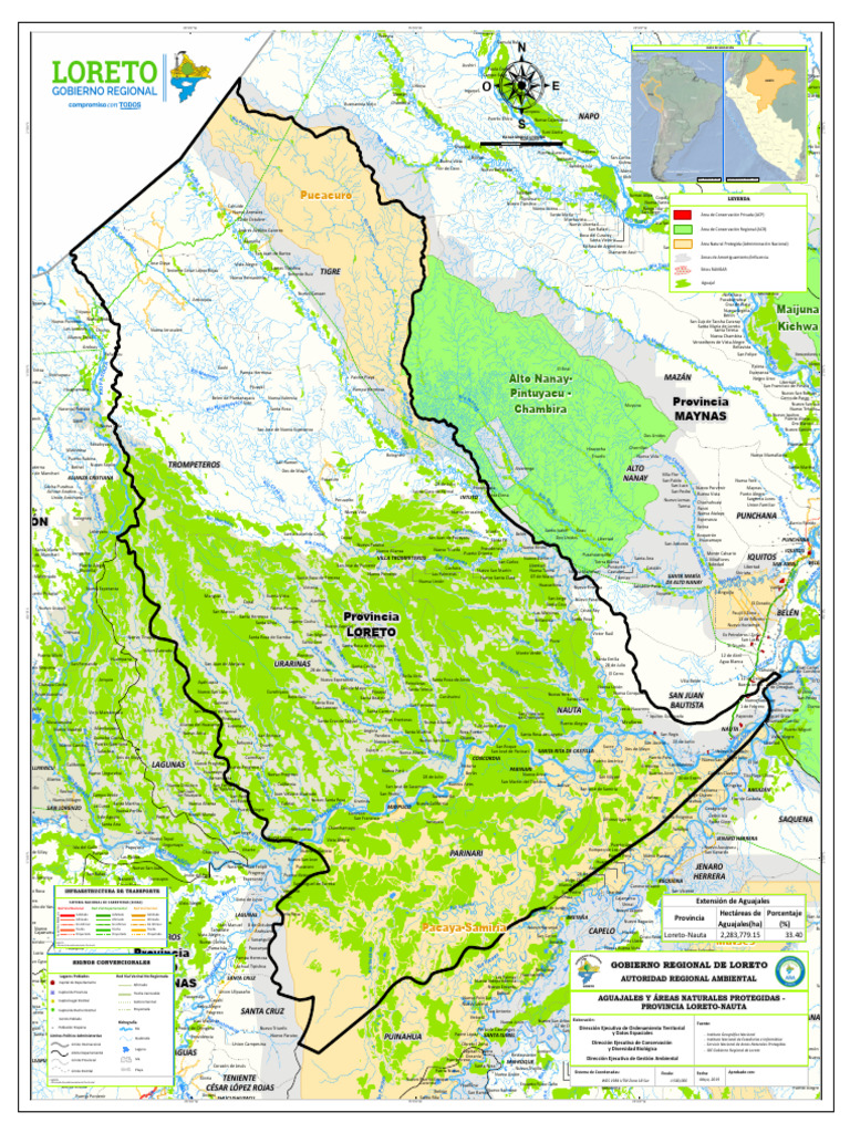Mapa Aguajales Loreto Nauta A0 2019 | PDF