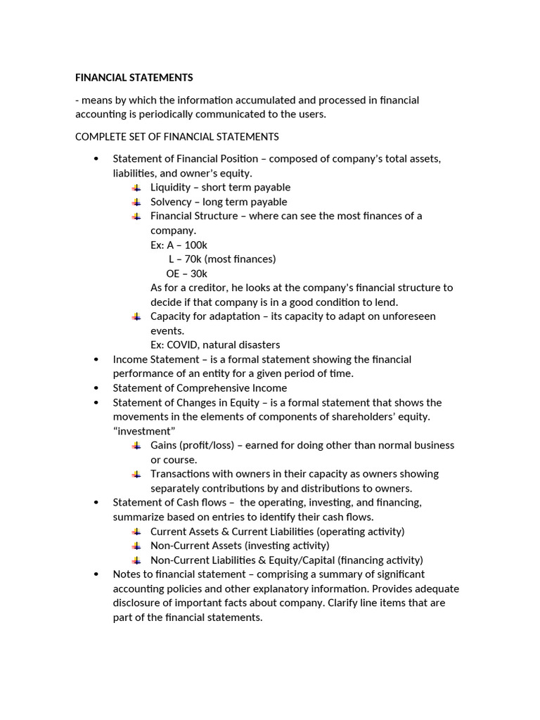 Integ Acctg Financial Statements | PDF | Equity (Finance) | Balance Sheet