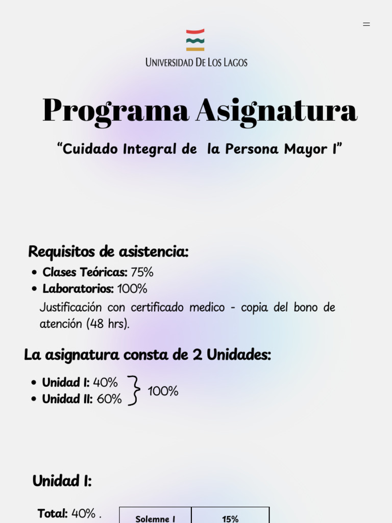 Presentación Programa Asignatura AM | PDF