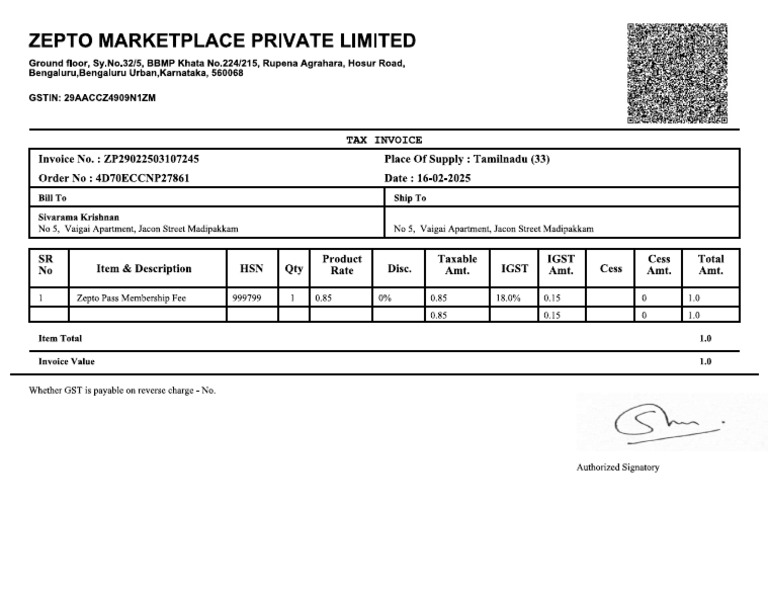 Mouse Invoice | PDF