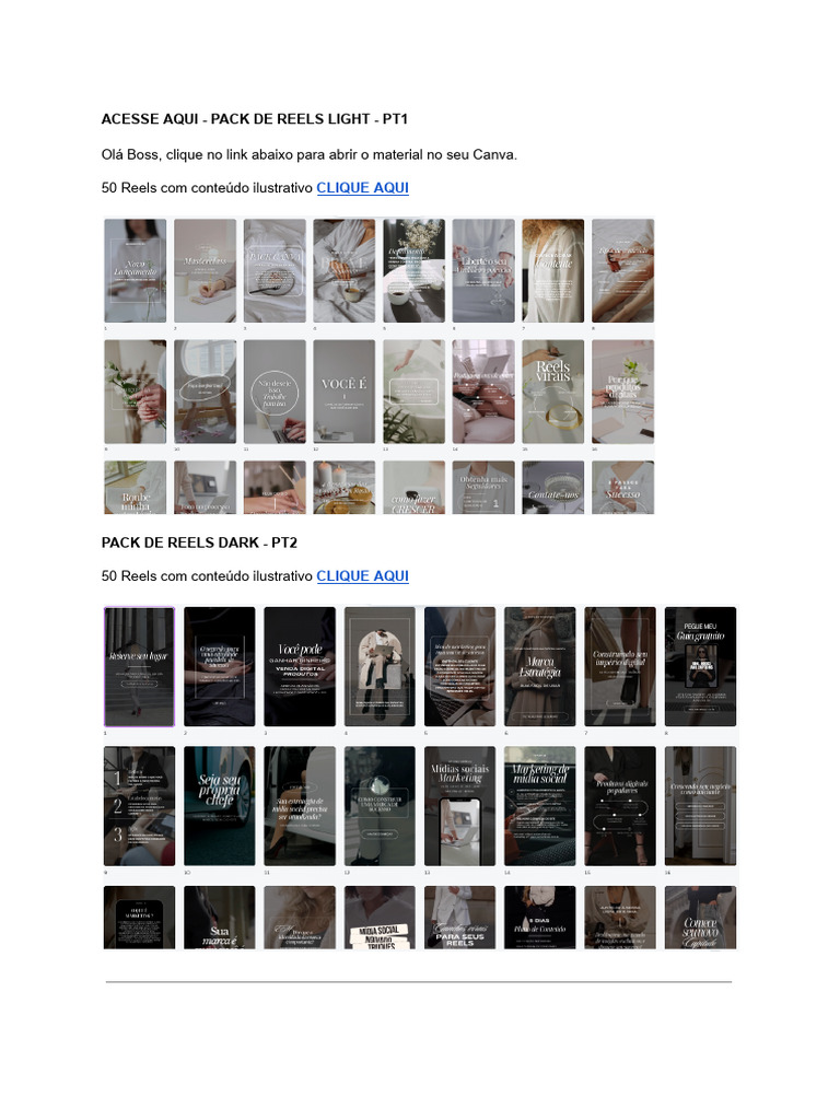 Bonus 02 Pack de Reels PDF | PDF