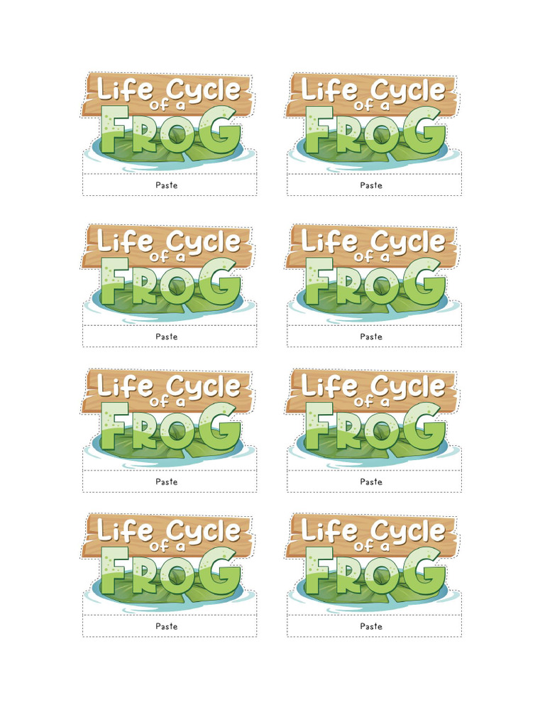 Life Cycle of A Frog Resources | PDF