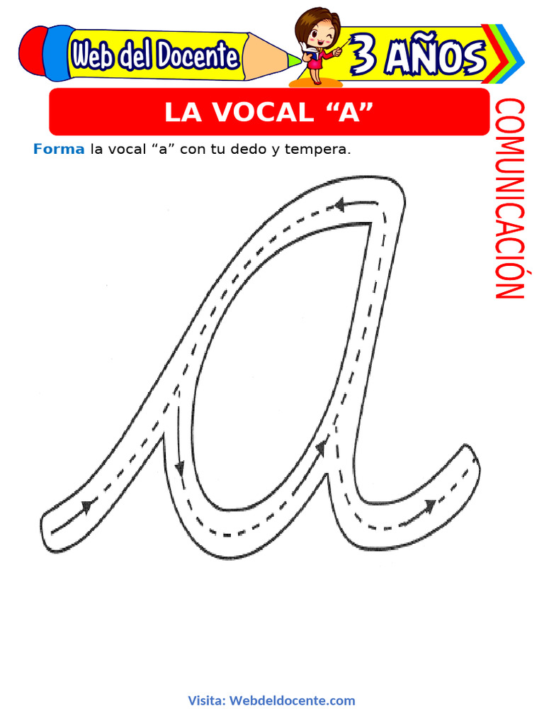Actividades de la Vocal A para Preescolar | PDF