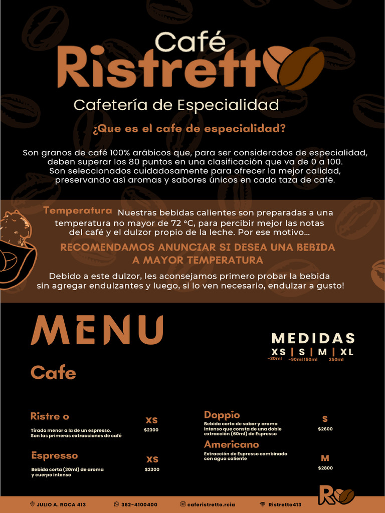Carta QR | PDF | Bebida | café