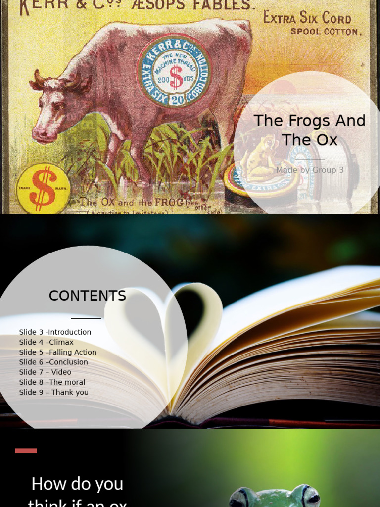 The Frogs and The Ox | PDF