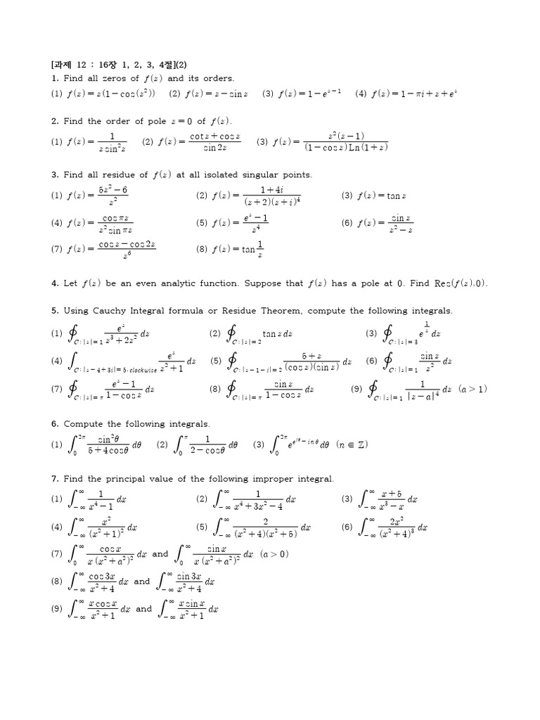 과제12 AEM2 | PDF | Analysis | Mathematical Objects
