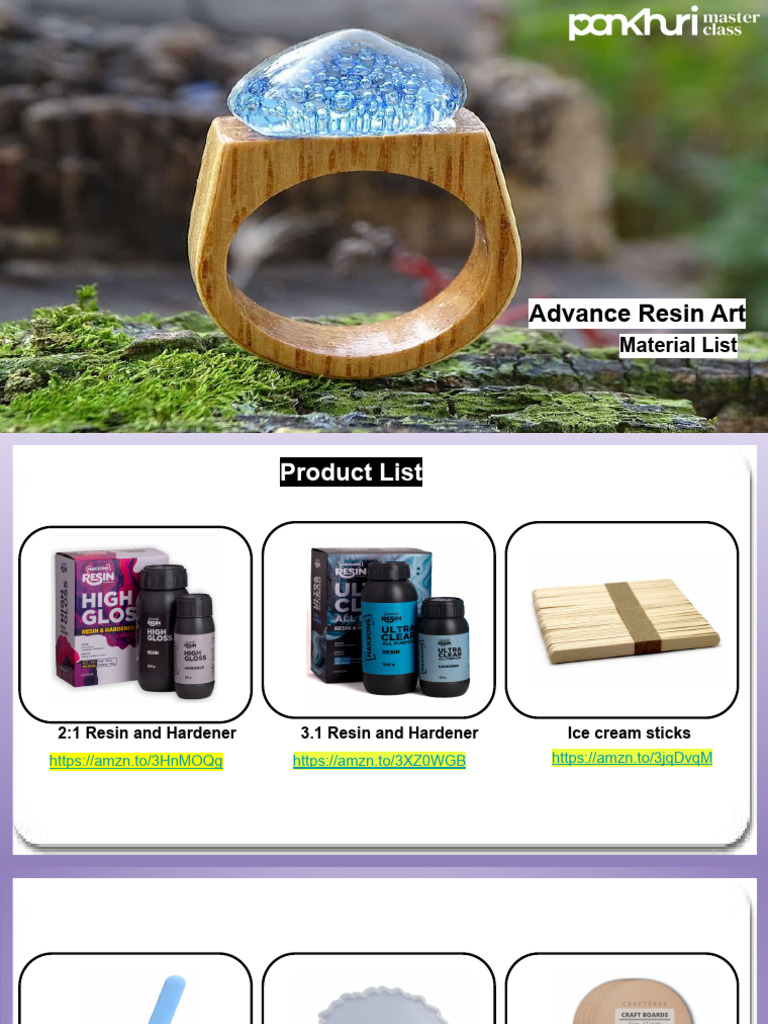 Resin Art Material Guide | PDF