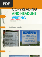 Parts of A Newspaper and Headline Writing | PDF | Newspaper And Magazine