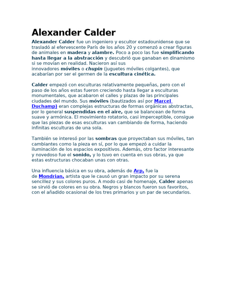 Alexander Calder | PDF