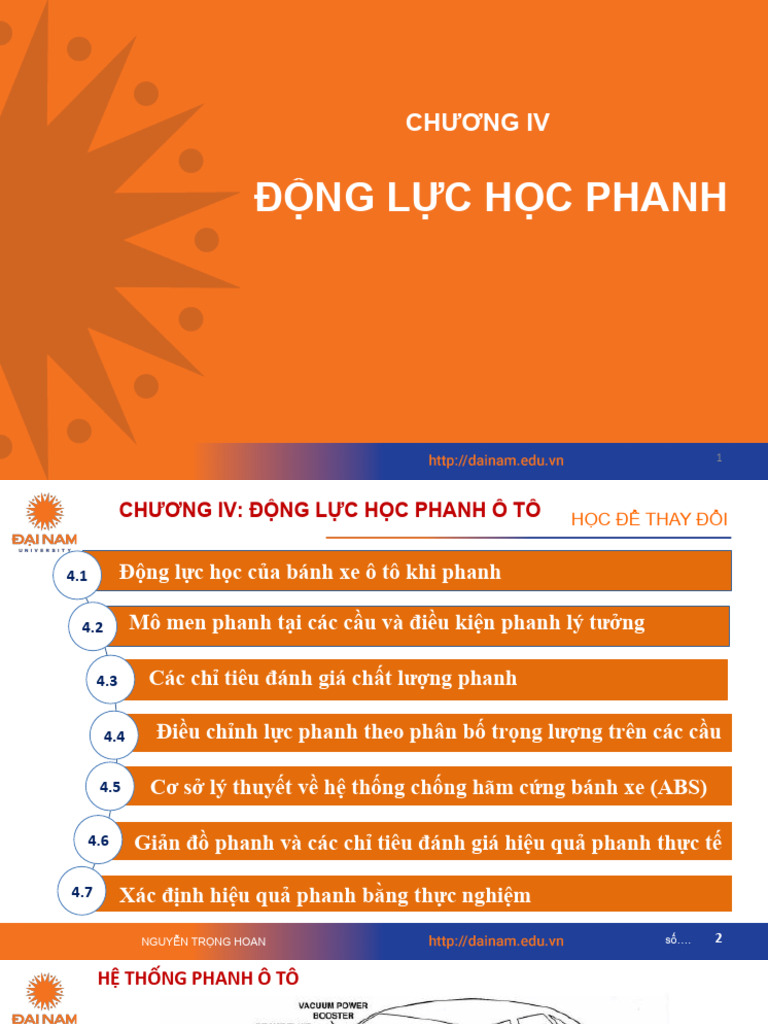 Lý thuyết ô tô - 4 - Phanh | PDF