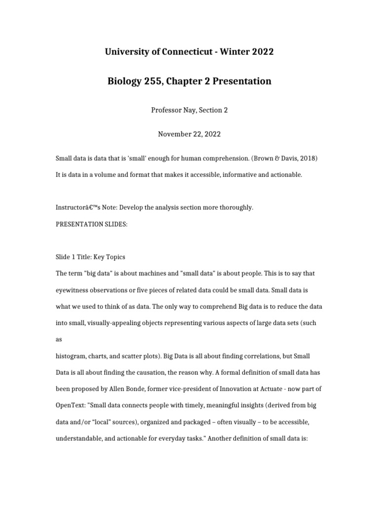 Biology 255 Chapter 2 Presentation | PDF | Behavior | Marketing