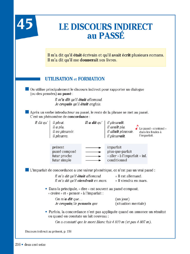 Discours Raporte Exercices | PDF