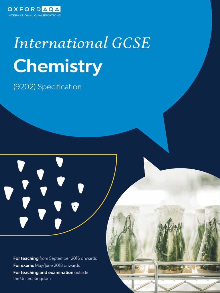 International GCSE Chemistry 9202 Guide | PDF | Chemical Bond ...