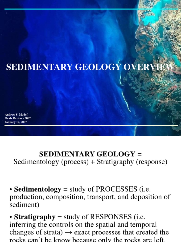 0111 Sedimentary Geology Overview - Am | PDF | Sedimentary Rock | Sandstone