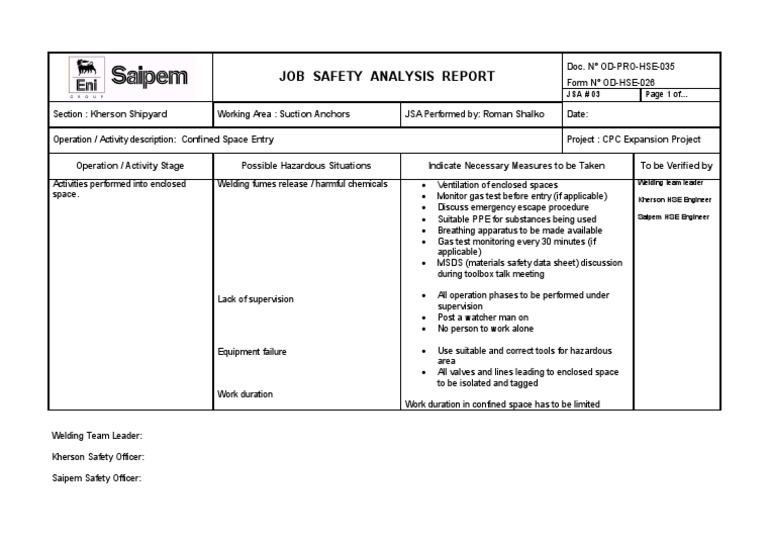 03.JSA_Confined Space Entry