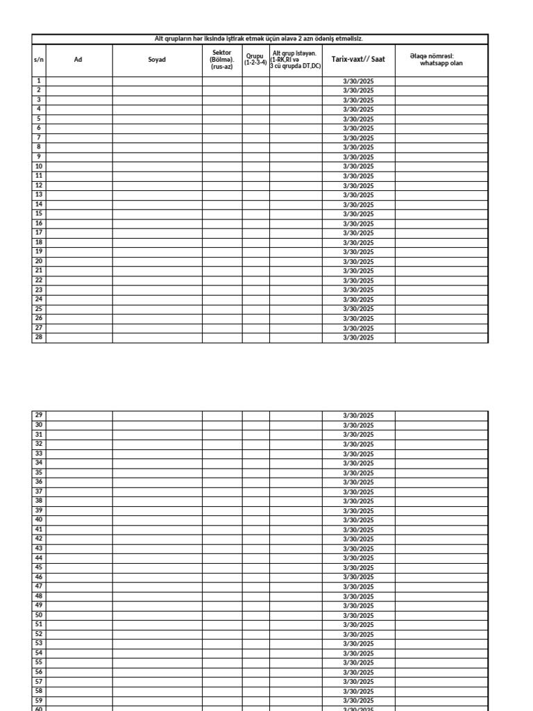 Cedvel 30.03.2025 - Blok 9-10-11-Kaspi | PDF