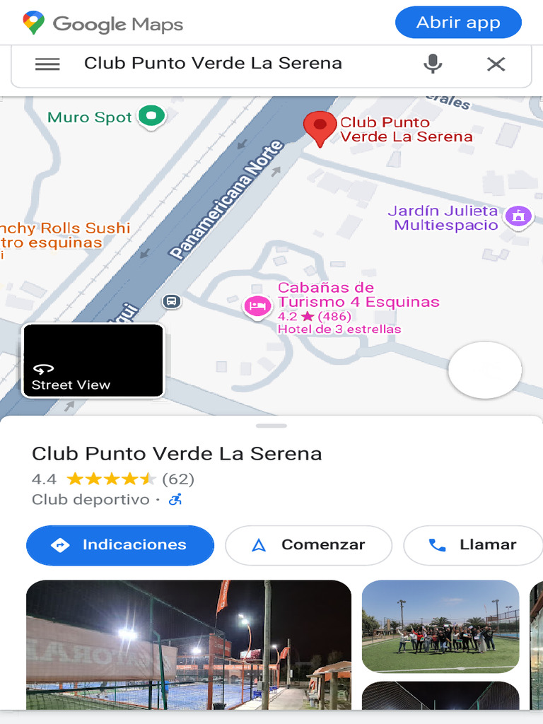 Club Punto Verde La Serena, La Serena - Explorar en Google Maps | PDF