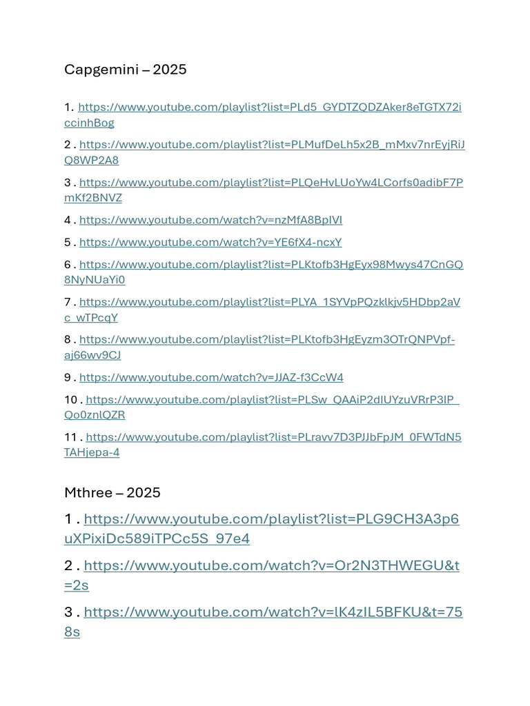 Capgemini & Mthree | PDF