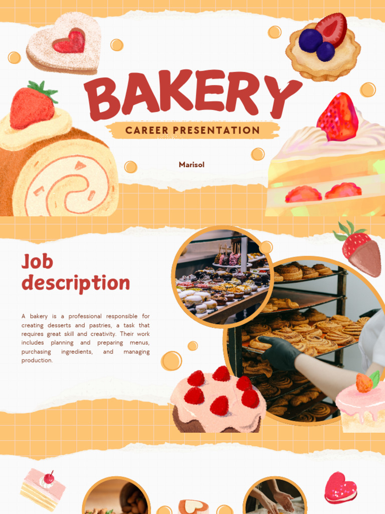 Yellow and Orange Illustrative Bakery Presentation | PDF