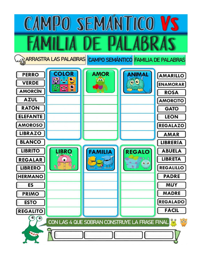 Familia de Palabras 1 | PDF