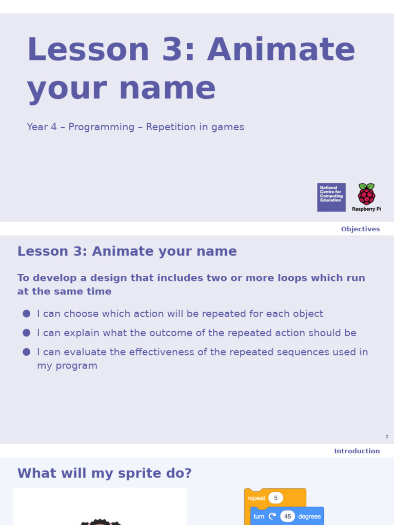 Animate Your Name with Loops in Scratch | PDF | Applied Mathematics ...