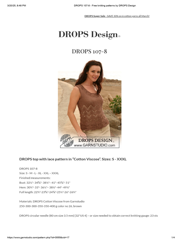 DROPS 107-8 - Free Knitting Patterns by DROPS Design | PDF | Knitting ...