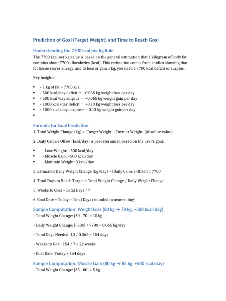 Goal Prediction Explanation | PDF