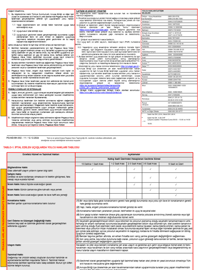 PG MD BK 002 - 11 YOLCU HAKLARI BROSURU TR Aralik 24 | PDF
