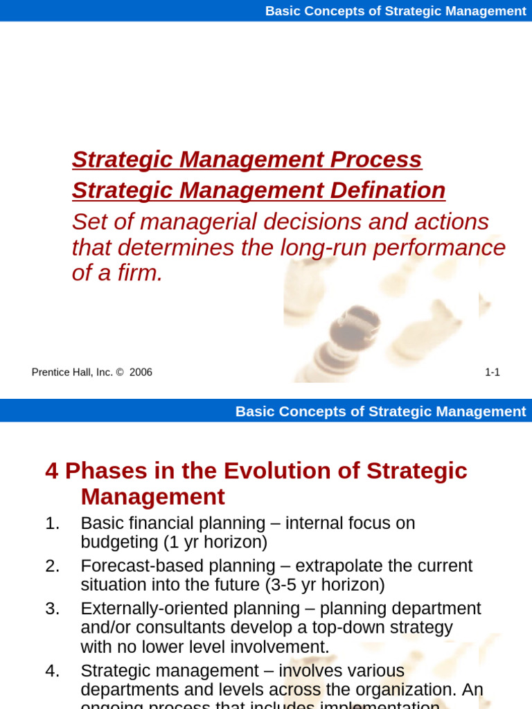Strategic Management Process (CS) | PDF | Strategic Management | Business