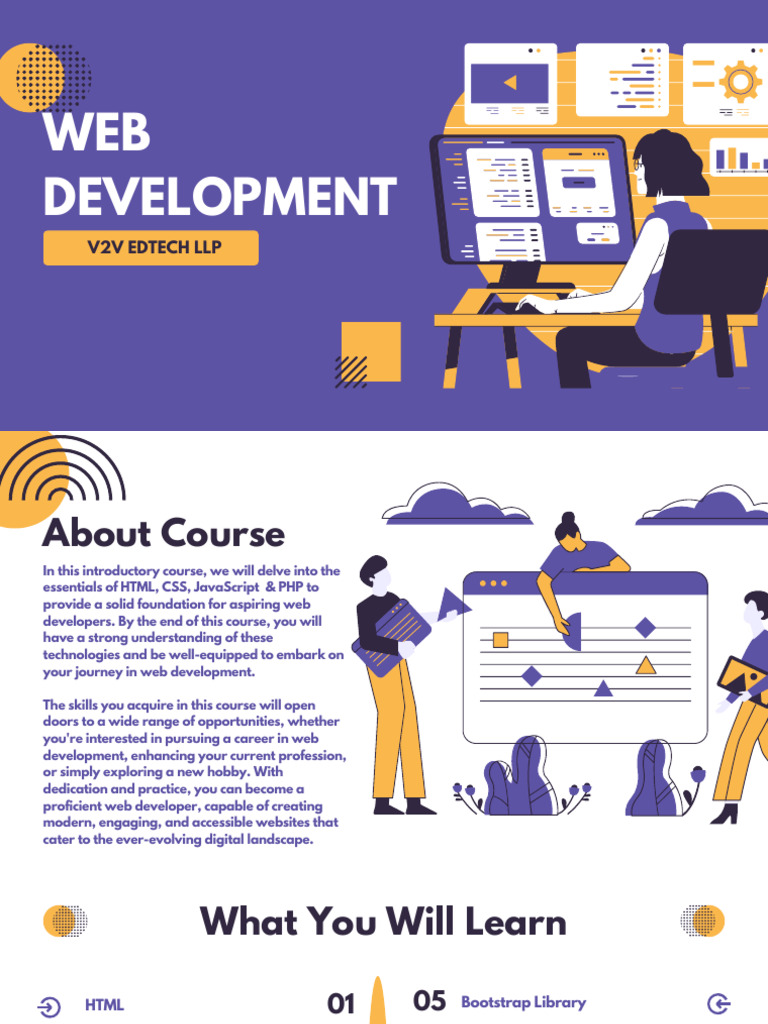 Web Development Syllabus V2V Internship | PDF | Bootstrap (Front End ...