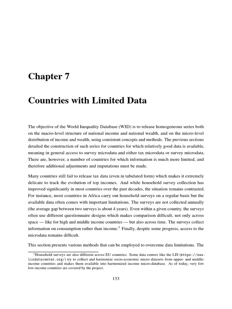 Data Challenges in Inequality Research | PDF | Economic Inequality ...