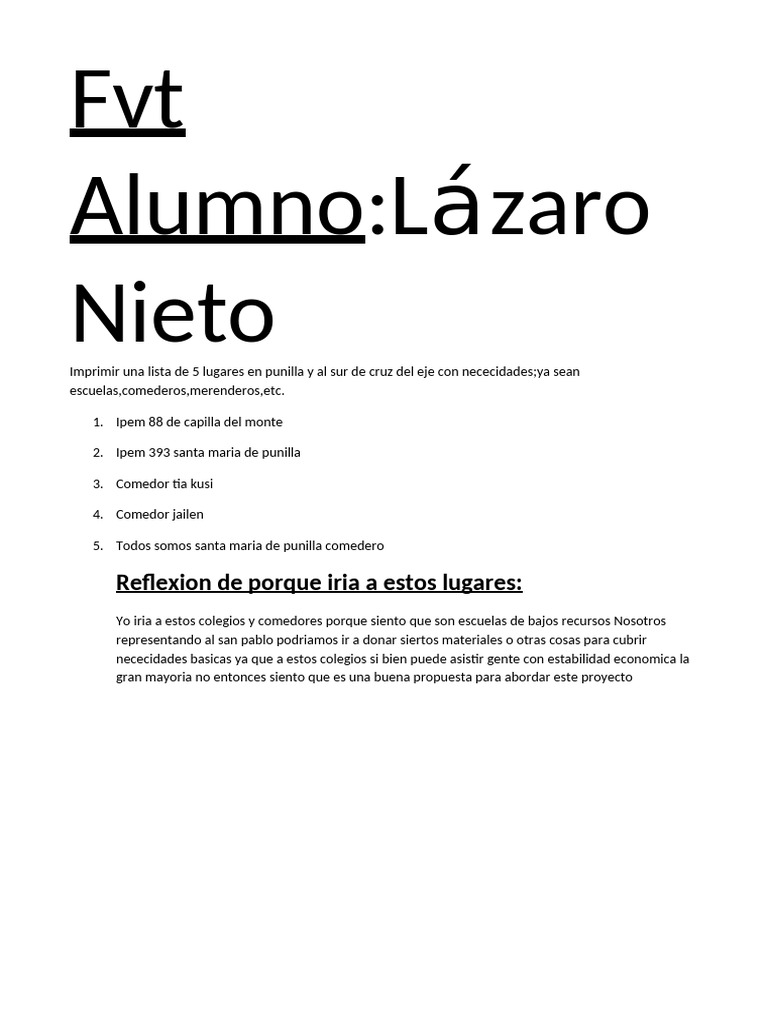 Lazaro PDF Fvt | PDF
