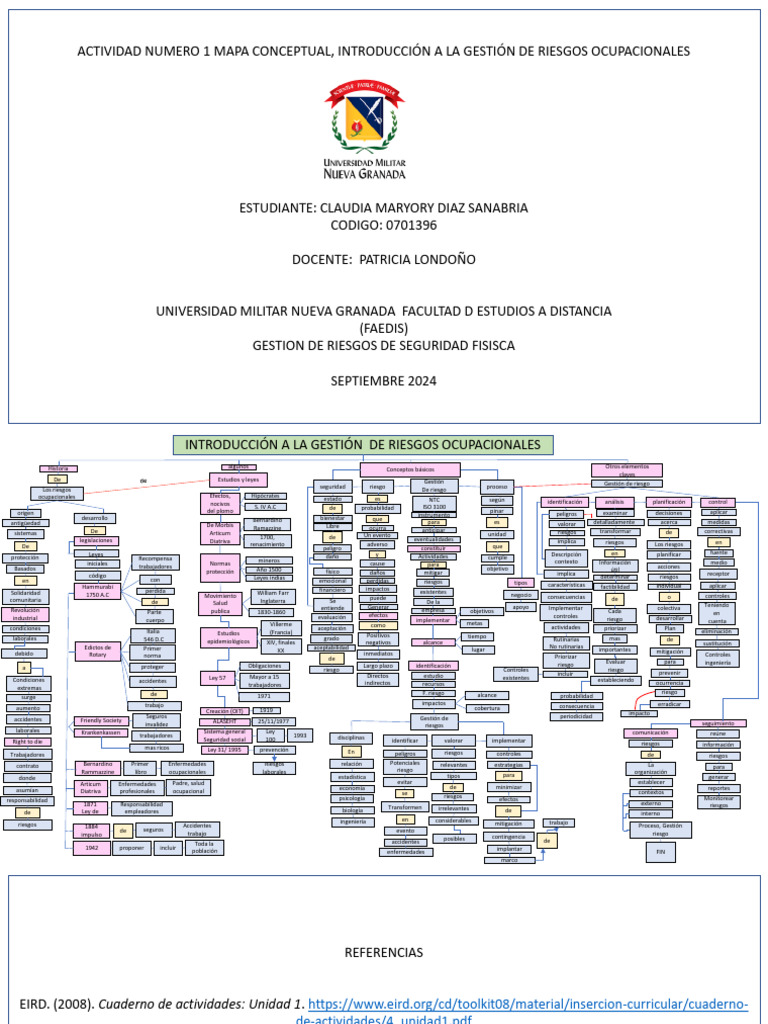 Claudia - Diaz - Mapa Conceptual - GR | PDF | Riesgo | Planificación