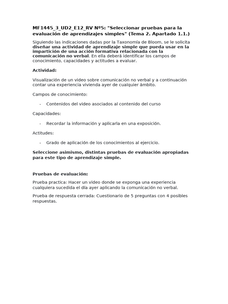 MF1445 - 3 - UD2 - E12 - RV Nº5 Seleccionar Pruebas | PDF