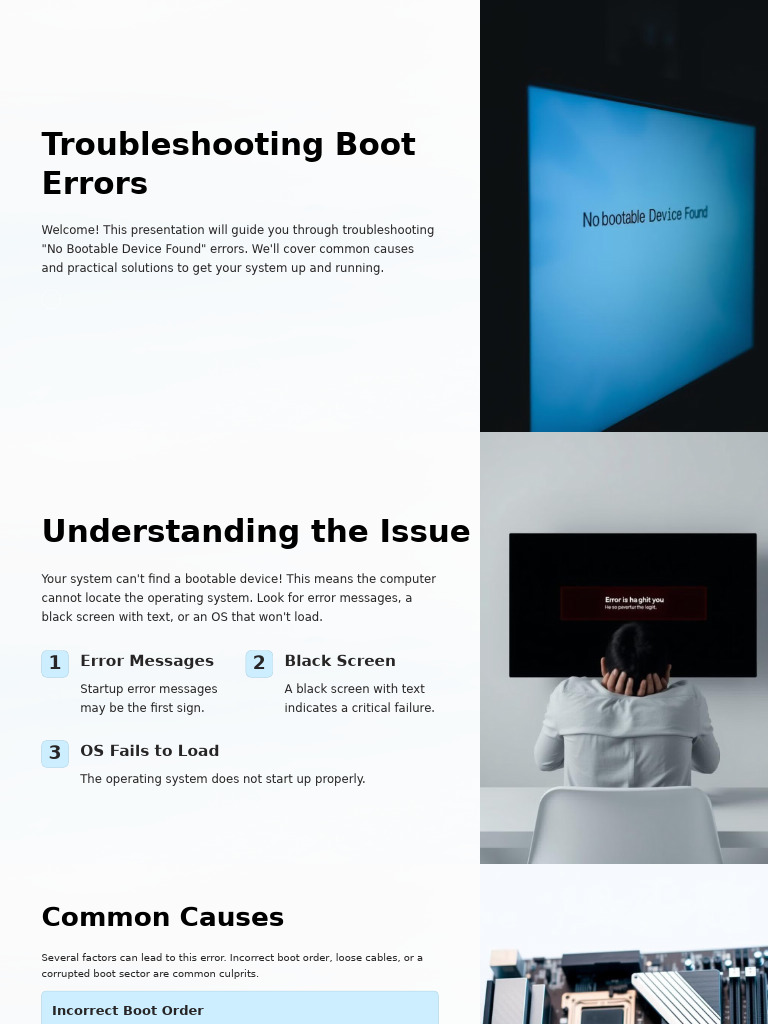 Troubleshooting Boot Errors | PDF | Booting | Backup