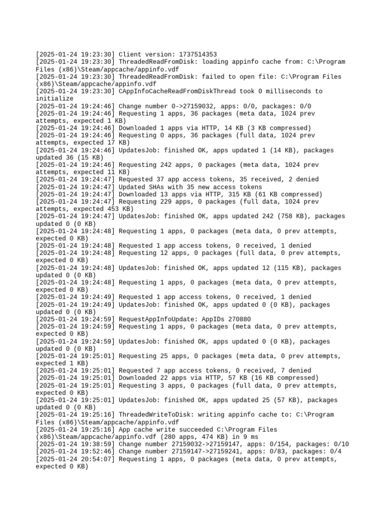 appinfo_log | PDF | Cache (Computing) | Computing