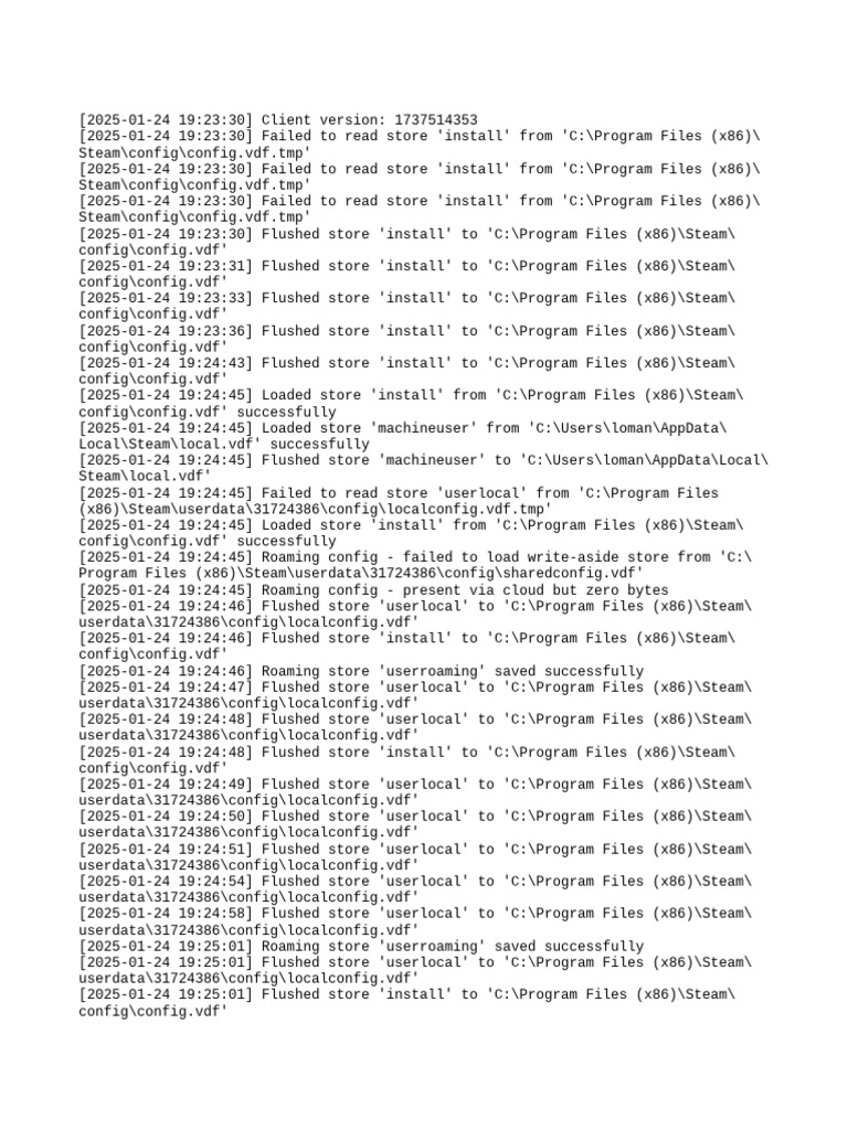 configstore_log | PDF | Computer Architecture | Video Game Platforms