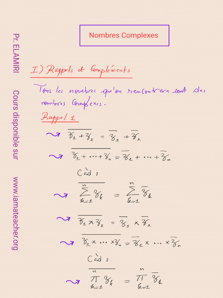 Nombres Complexes | PDF