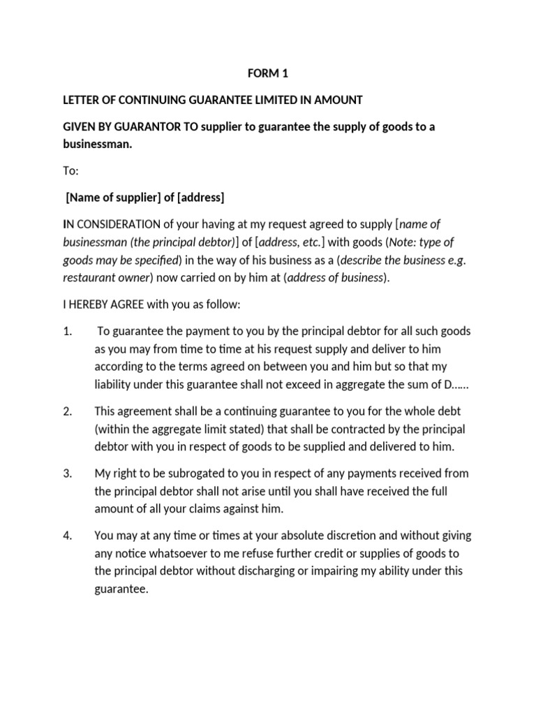 Guaranties and Indemnities Forms 2 Revised 2024 | PDF | Guarantee | Surety