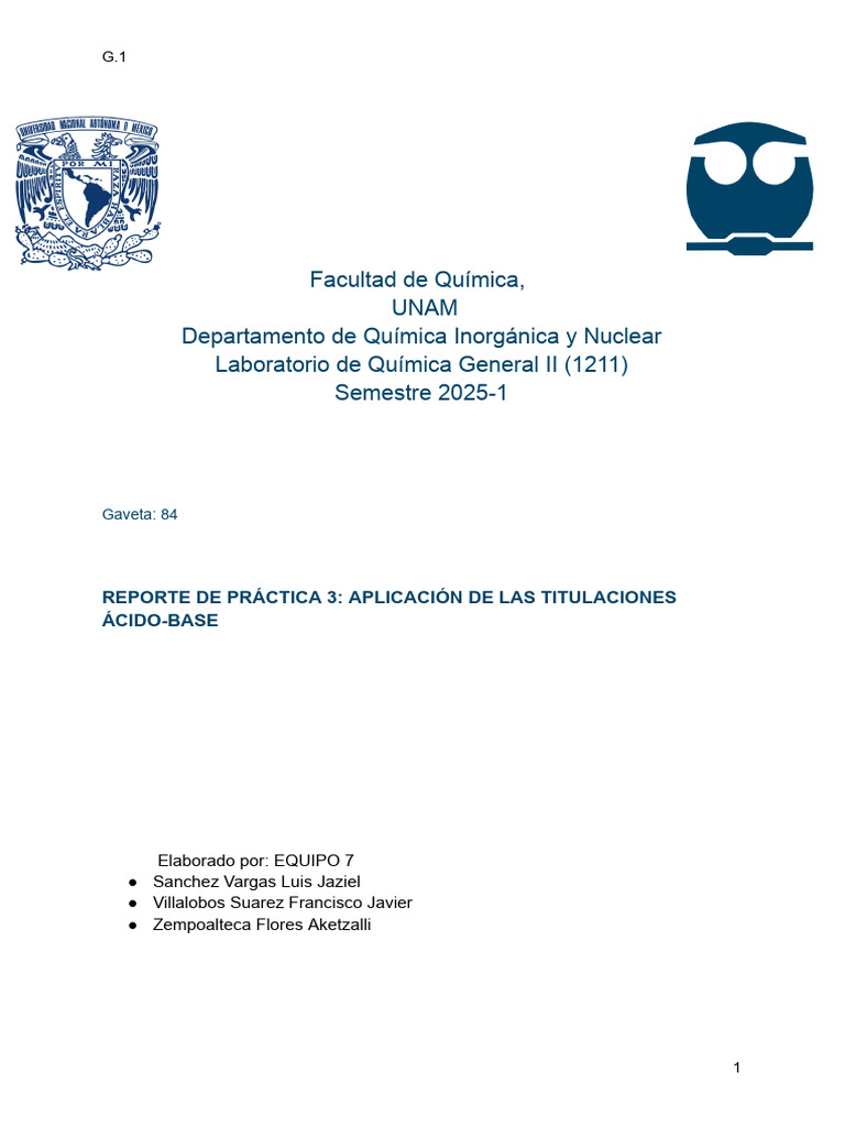 Reporte Practica 3 | PDF | Metrología | Química
