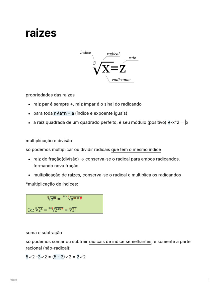 Raizes | PDF