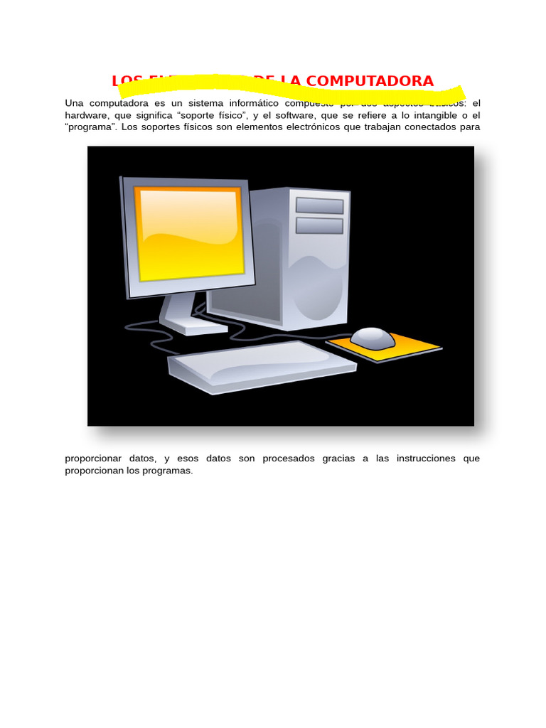 8 - Los Elementos de La Computadora | PDF